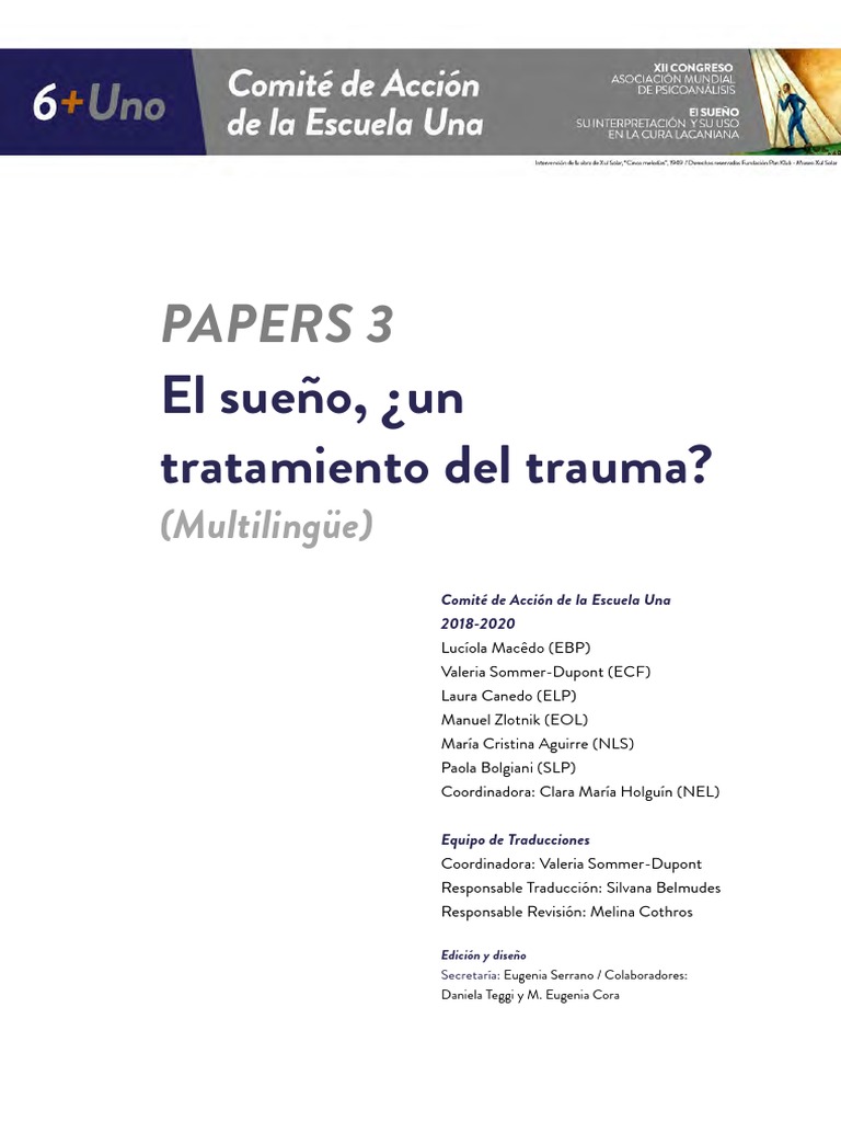 El Sueño ¿Un Tratamiento Del Trauma | PDF | Dream | Psychology