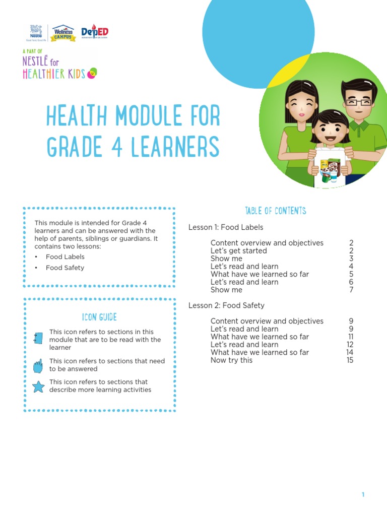 Grade 4 Self-Learning Module | PDF | Foods | Foodborne Illness