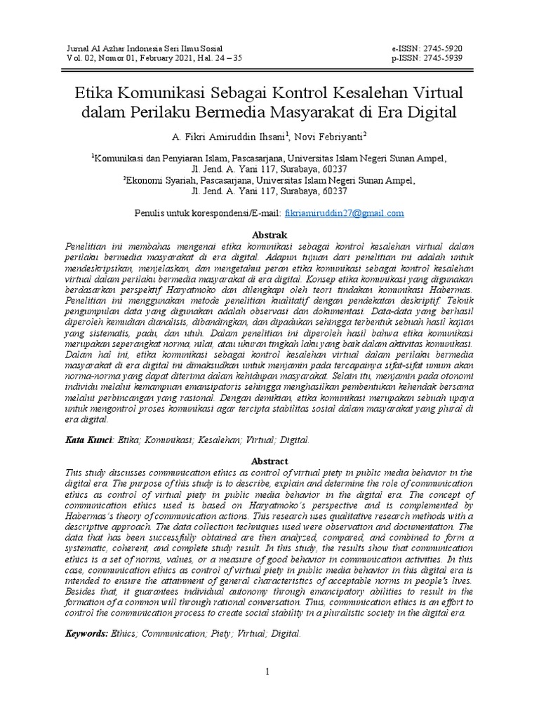 512 1847 1 PB | PDF | Karier & Perkembangan | Ilmu Sosial