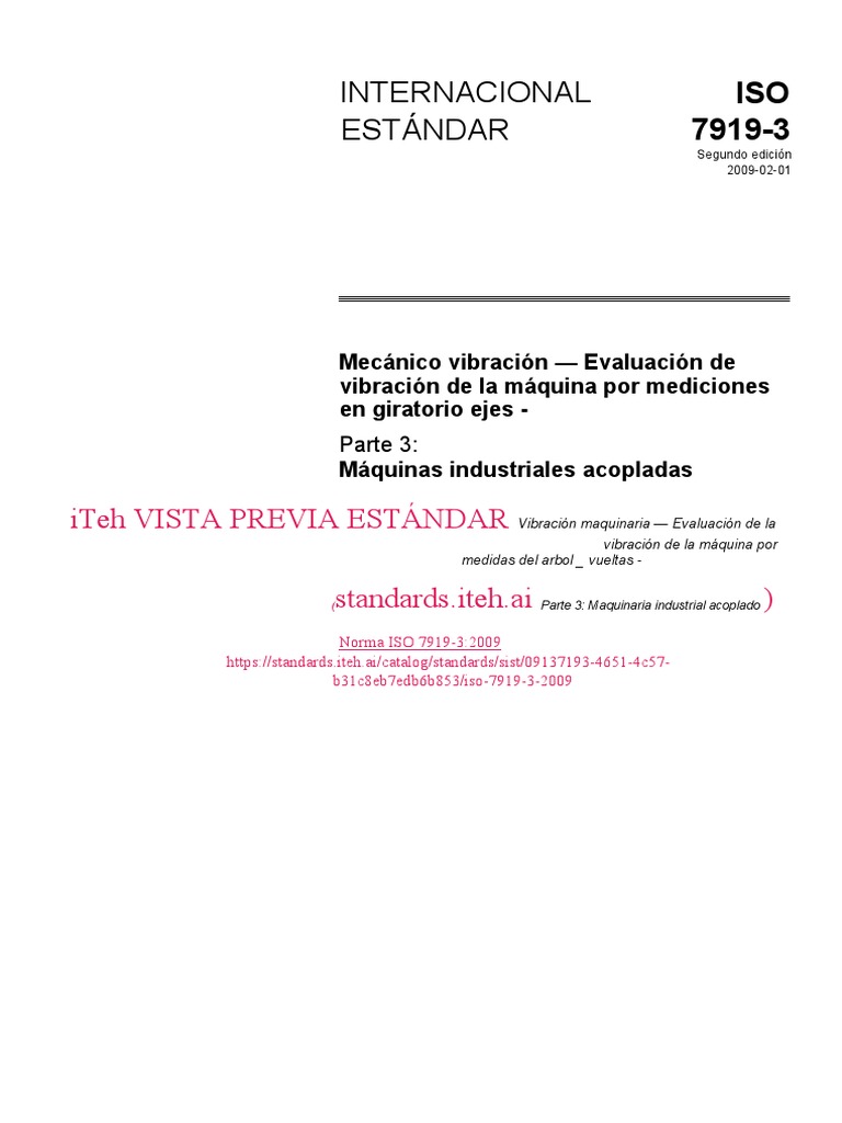 ISO-7919-3-2009 Español | PDF | Organización internacional para la ...