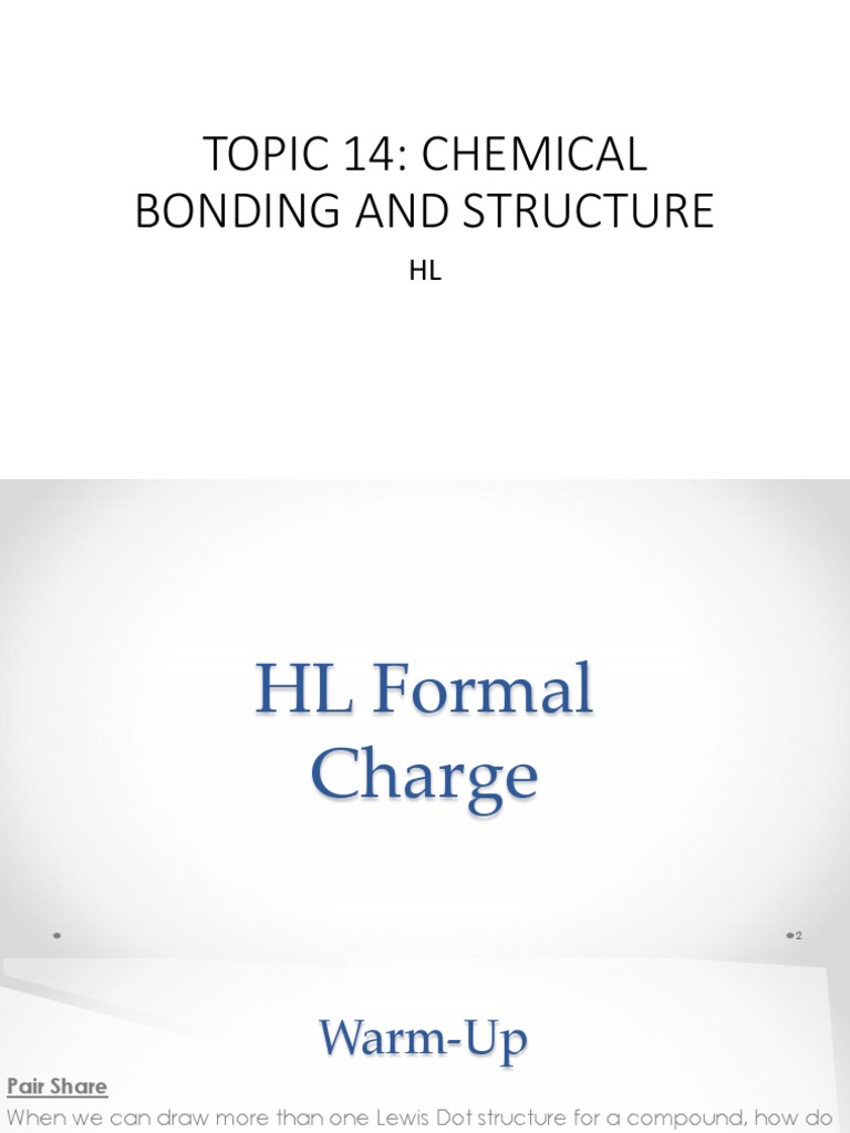HL Topic 14 Chemical Bonding and Structure | PDF | Covalent Bond ...