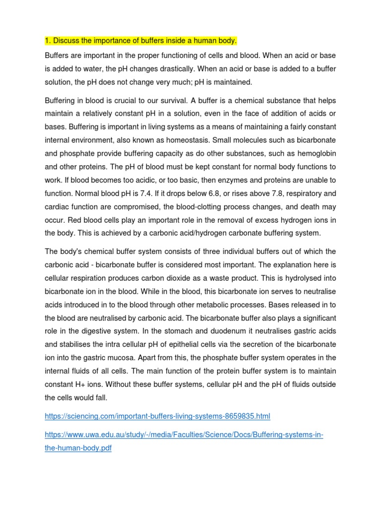 Laboratory Worksheet 2 Buffers and Buffer Capacity | PDF | Buffer ...