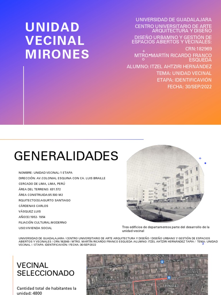 Unidad Vecinal | PDF | Lima | Estética