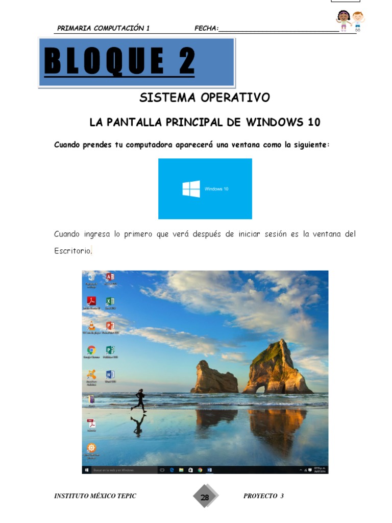 Introducción a los elementos básicos de la interfaz gráfica de usuario de Windows 10 | PDF ...
