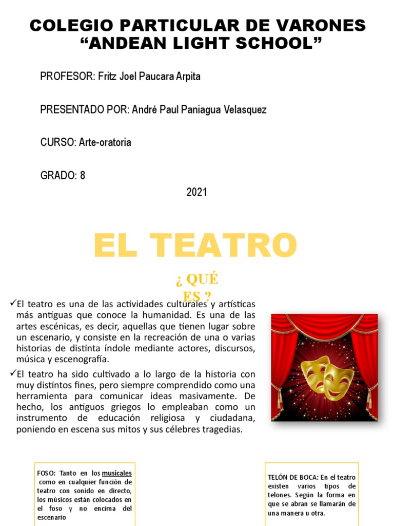 Partes de Un Teatro | PDF