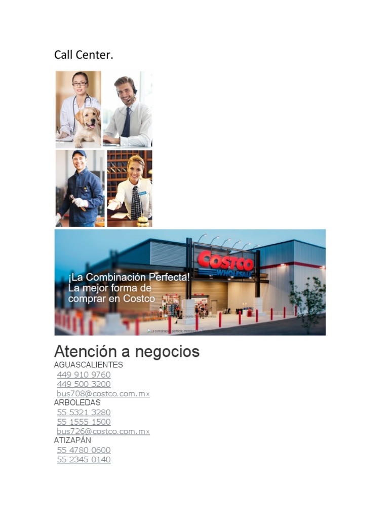 Costco Call, Líneas, Todo | PDF | Chat en linea | Costco