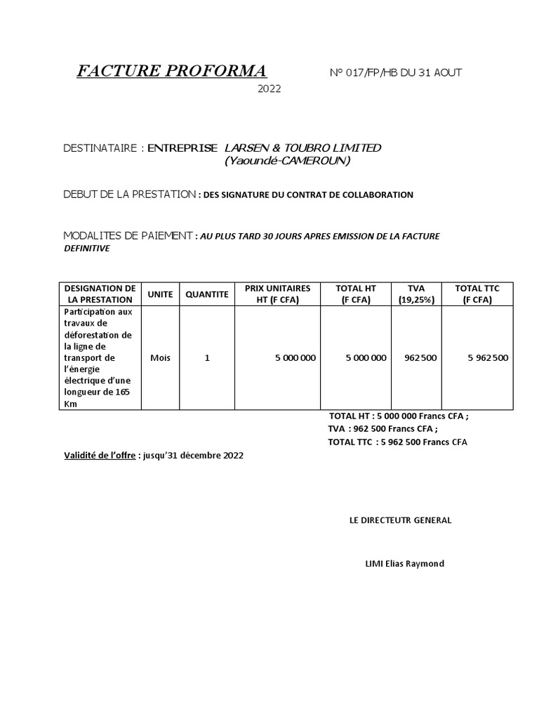 Lettre de Transmission | PDF