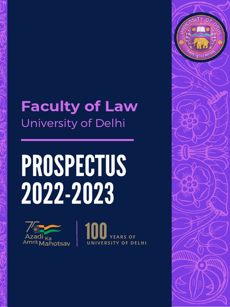 Faculty of Law: Prospectus 2022-2023 | PDF