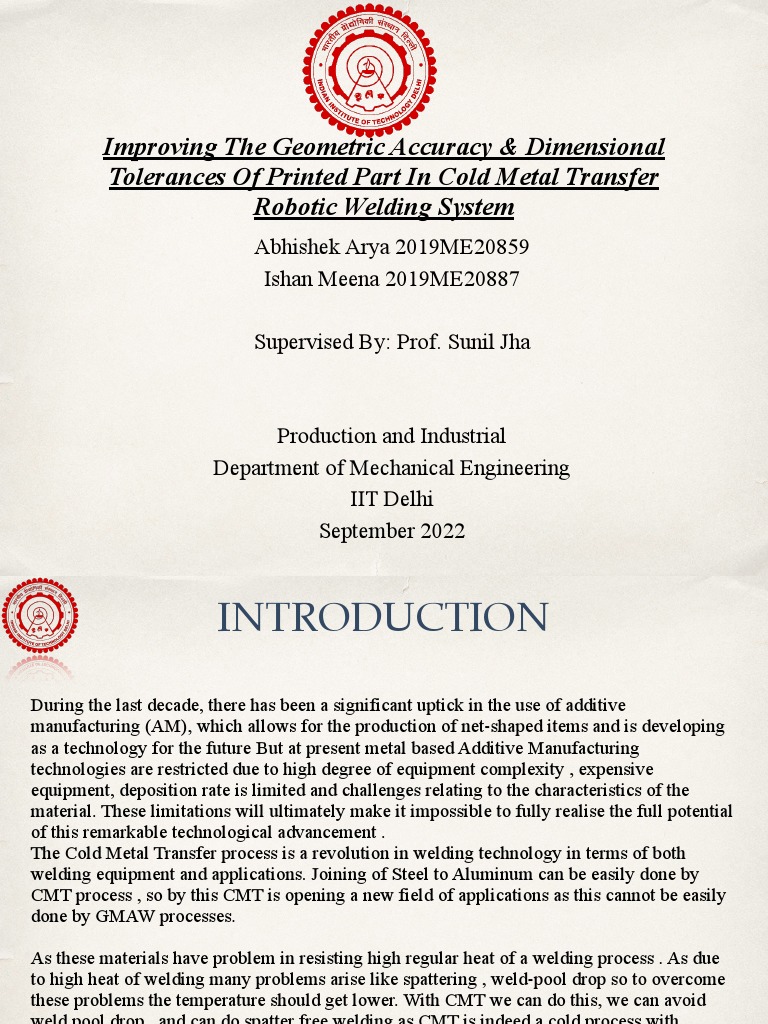 63b - Improving The Geometric Accuracy & Dimensional Tolerances of ...