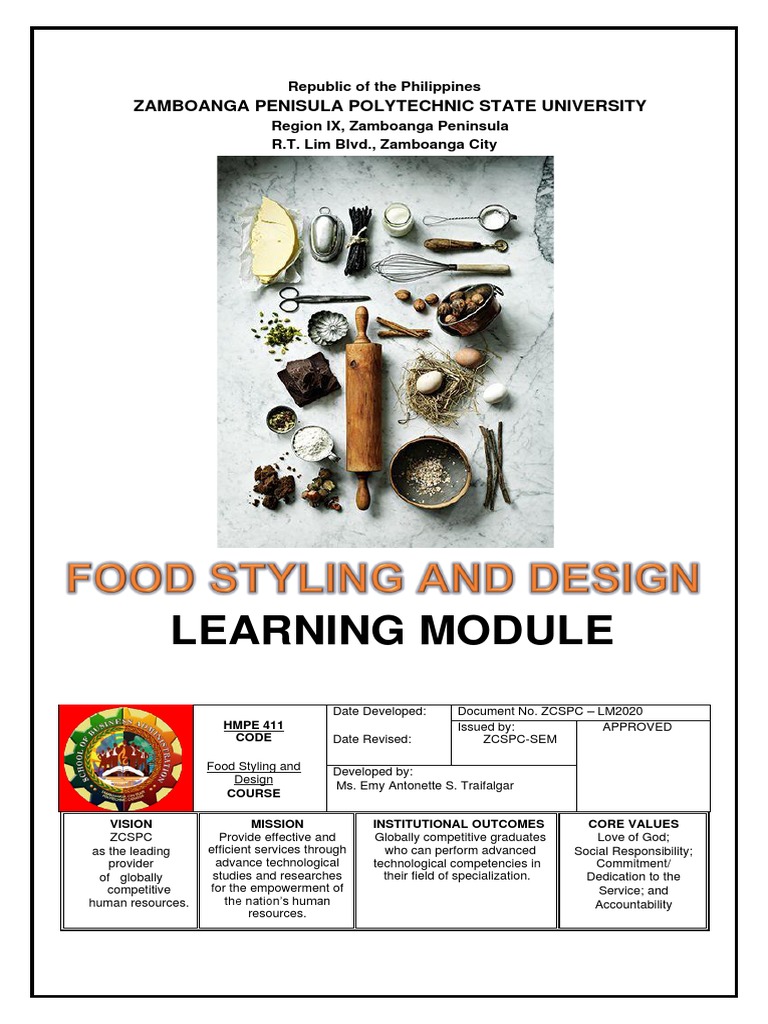 Food Styling and Design Module | PDF | Camera Lens | Adobe Photoshop