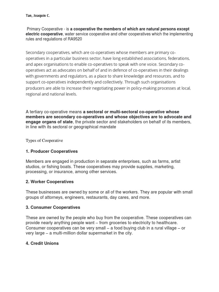 Cooperative | PDF | Cooperative | Health Care