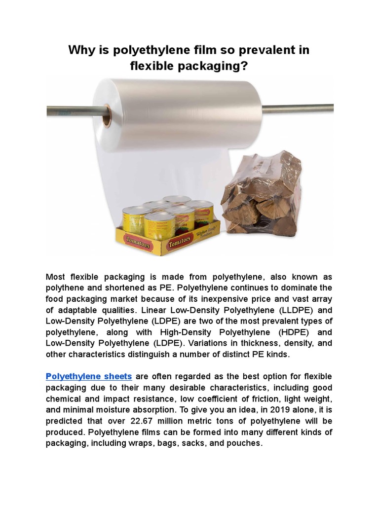 Why Polyethylene Film Used Extensively in Flexible Packaging | PDF ...