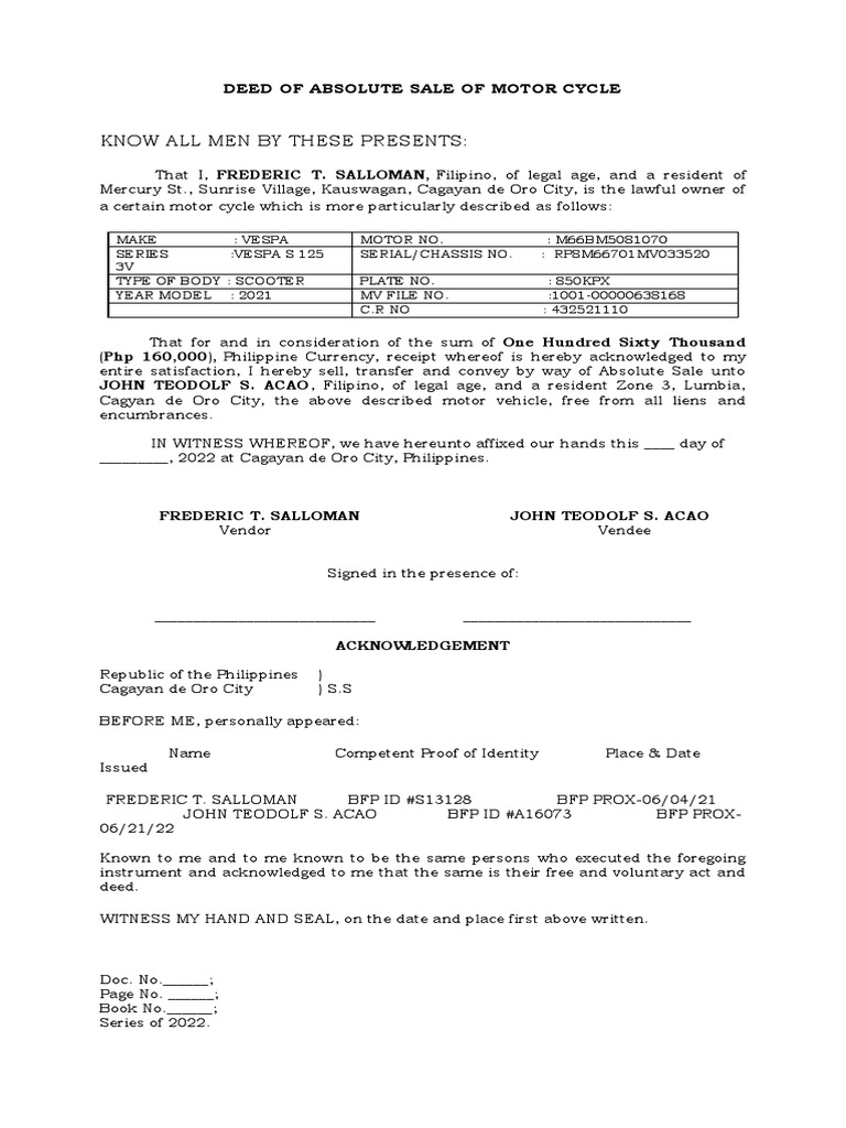 Doas - Motorcycle | PDF | Land Vehicles | Motor Vehicle