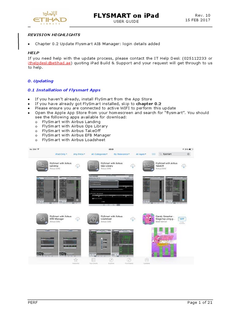 Flysmart PERF User-Guide | PDF