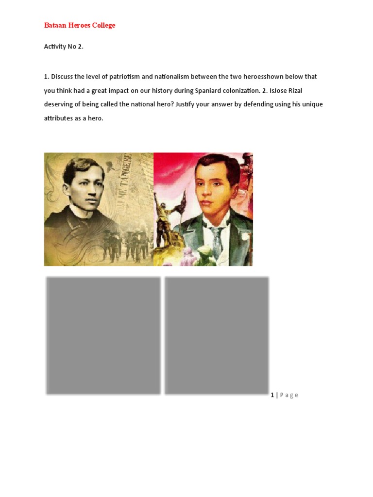 Analyzing Patriotism of Filipino Heroes | PDF