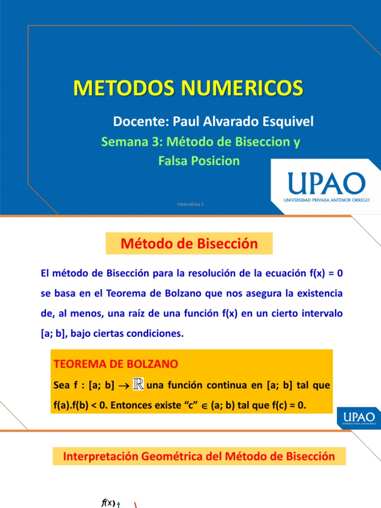 Semana 2 - Biseccion y Falsa Posicion - Metodos | PDF | Informática ...