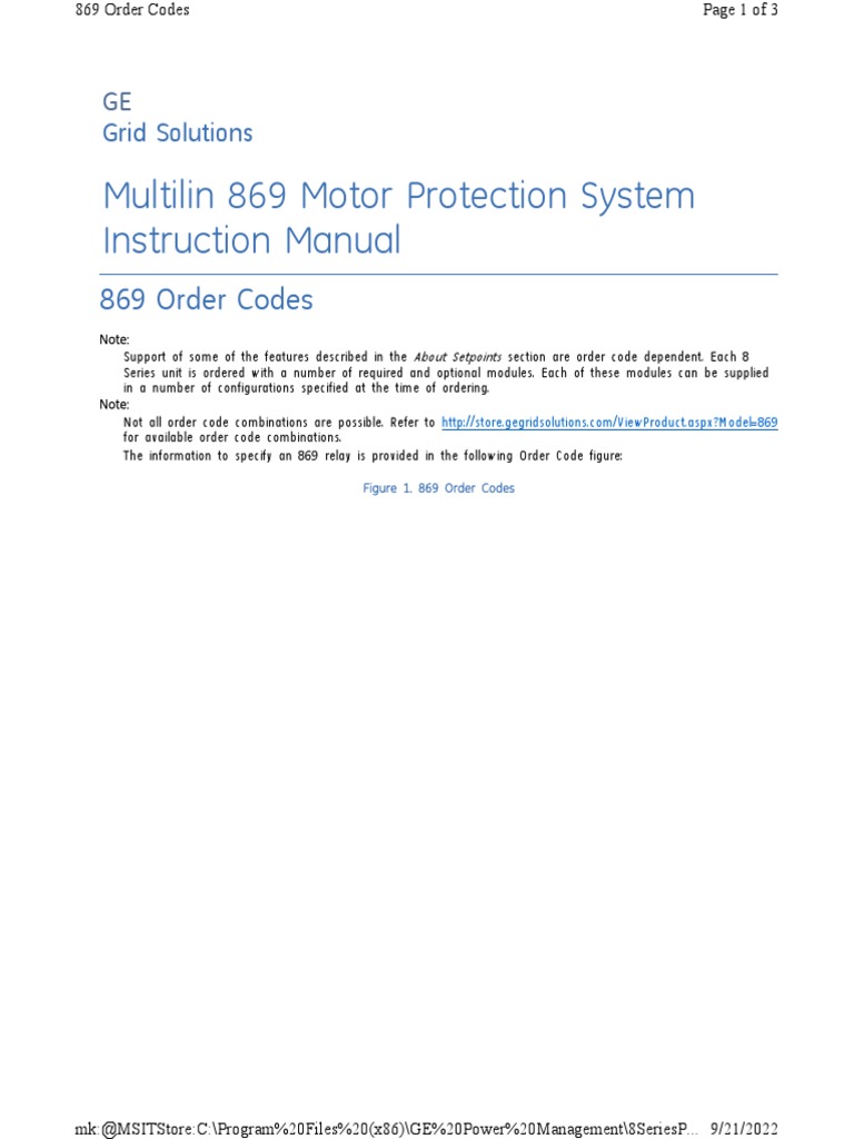 Order Code Multilink 869 | PDF | Manufactured Goods | Computer Engineering