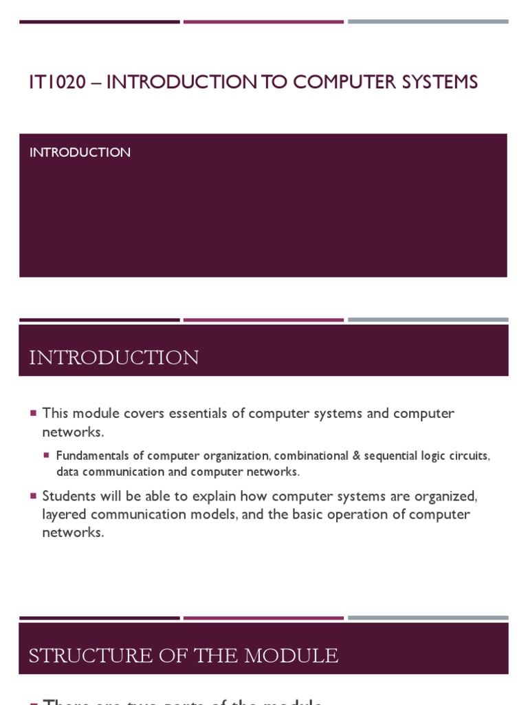2022 S1 IT1020 Introduction | PDF | Computers
