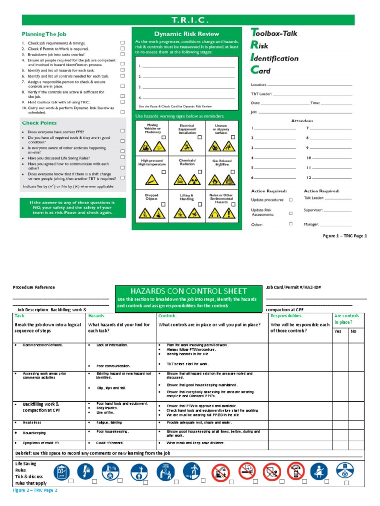 CPF Backfilling Work Safety Protocols | PDF | Personal Protective ...