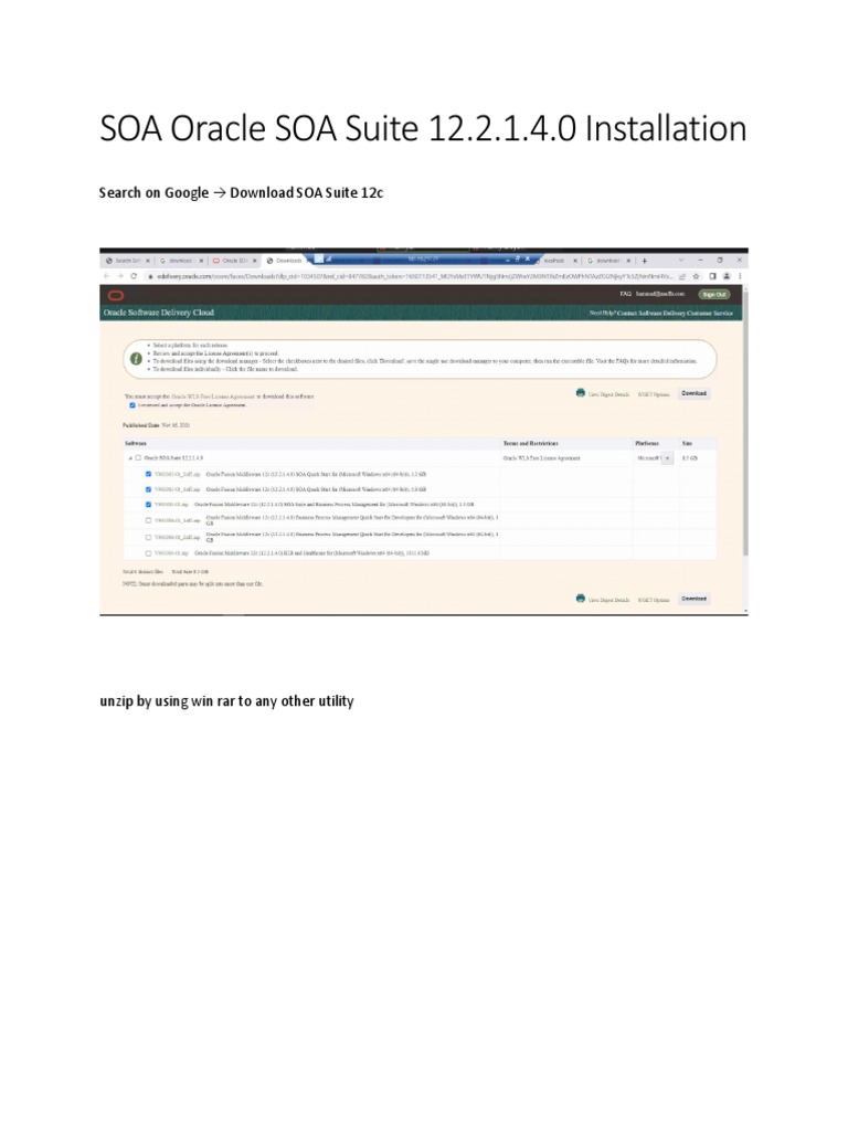 Oracle SOA Suite 12.2.1.4.0 Installation | PDF | Computing | Software ...