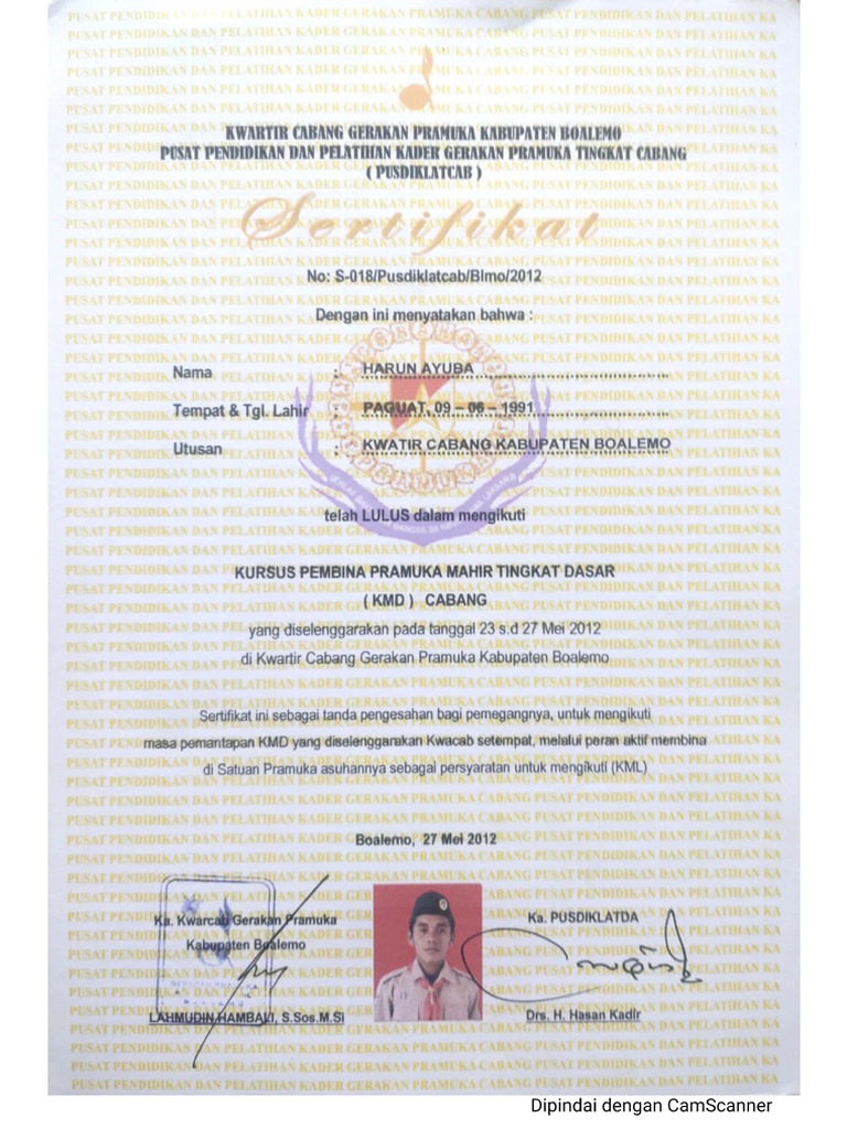 Sertifikat KMD | PDF