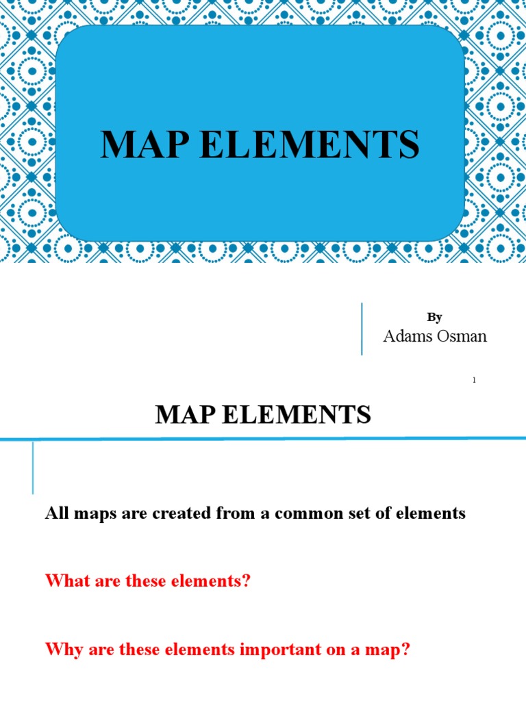 Map Elements | PDF | Map | Angle