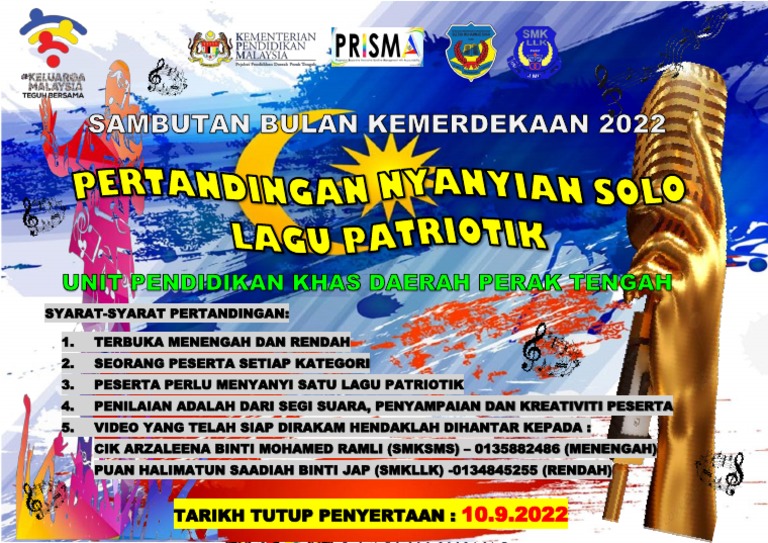 Poster Nyanyian Solo Merdeka 2022 | PDF
