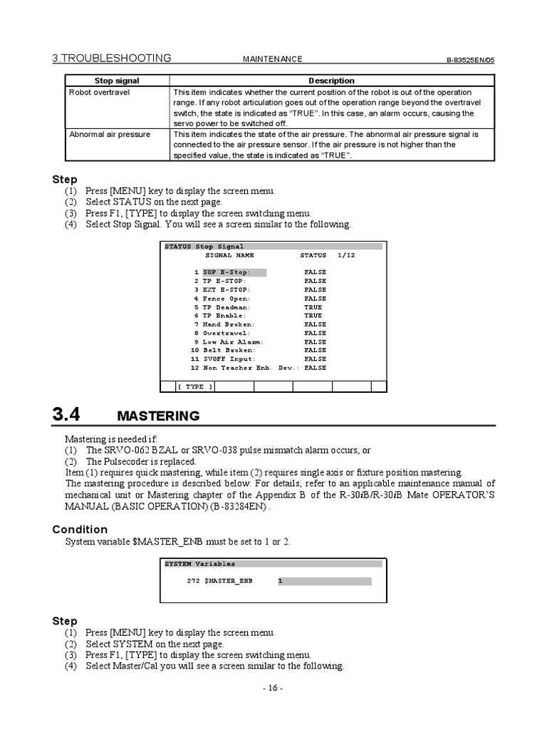 Fanuc, SRVO-038 | PDF
