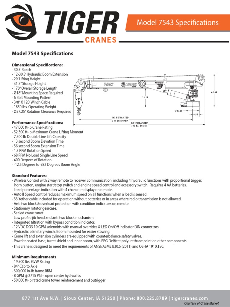 Tiger Cranes Service Cranes Spec Bddffe | Download Free PDF | Crane (Machine) | Elevator