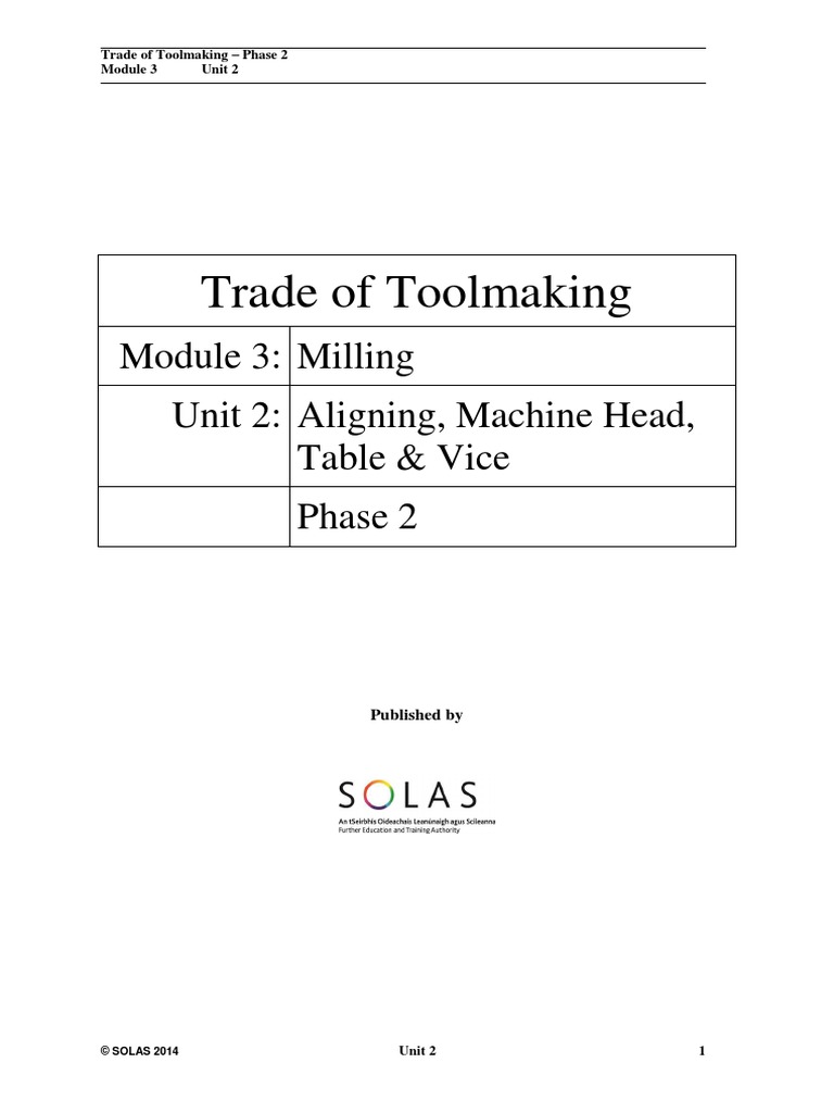 m3 - U2 - Aligning, Machine Head, Table & Vice | PDF | Technology & Engineering