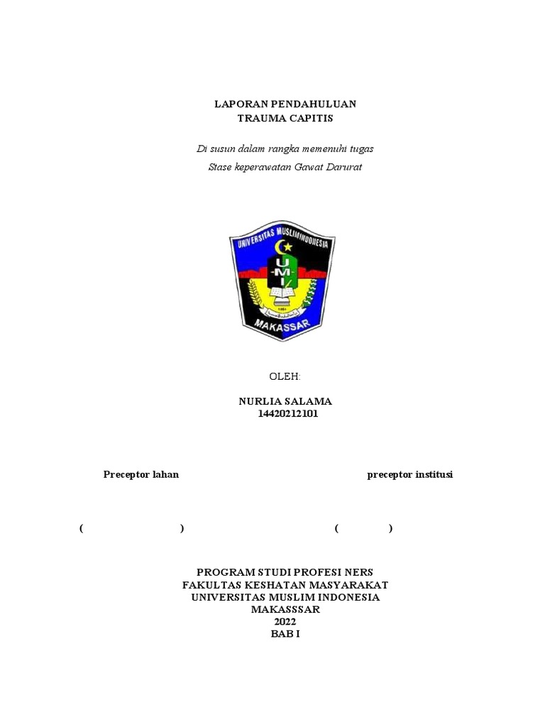 LP Trauma Capitis | PDF