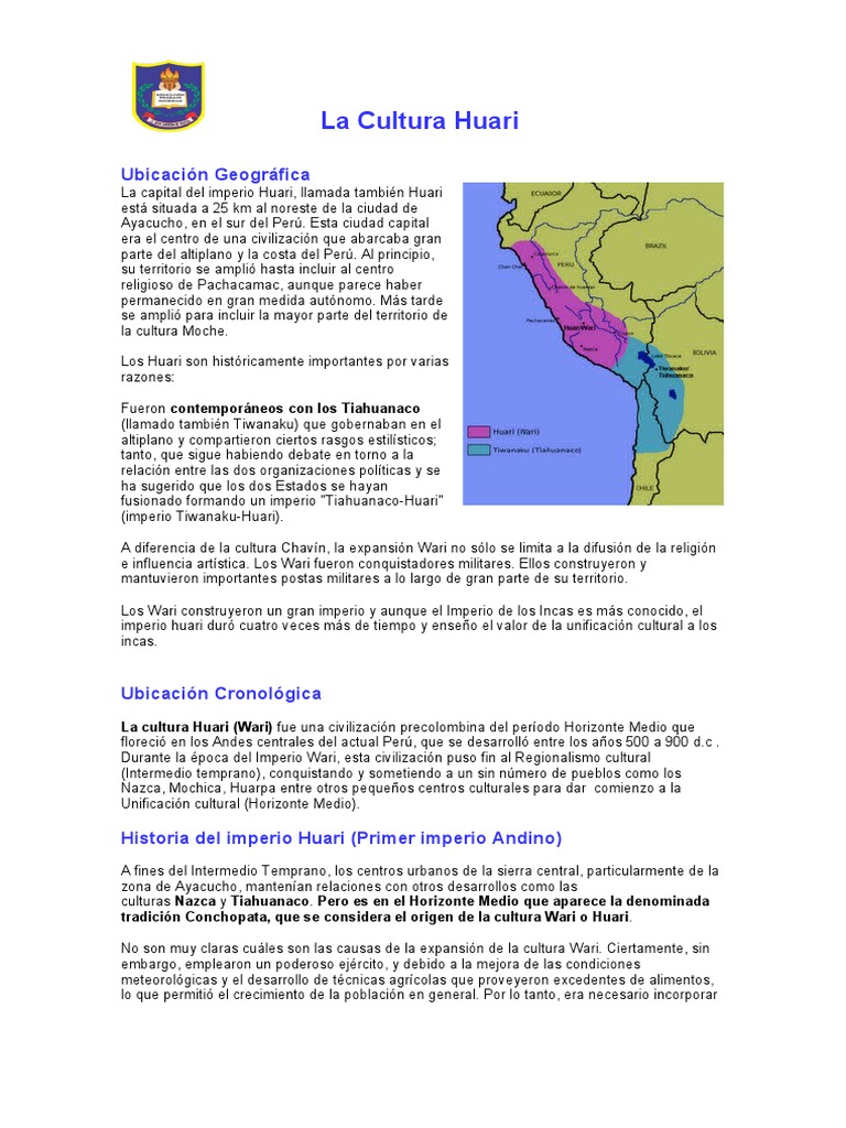 Cultura Huari: Expansión y Religión | PDF | Imperio Inca