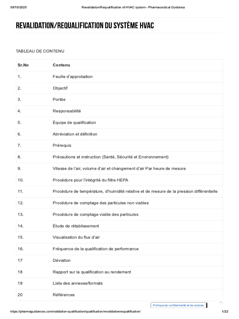 Revalidation - Requalification of HVAC System - Pharmaceutical Guidance ...