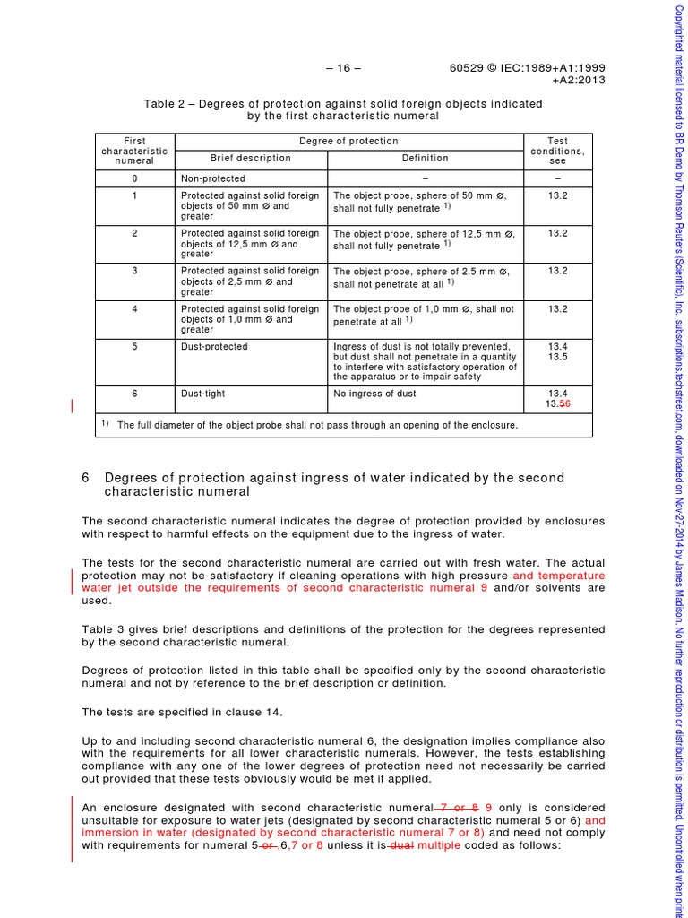 Iec 60529-2013 | PDF