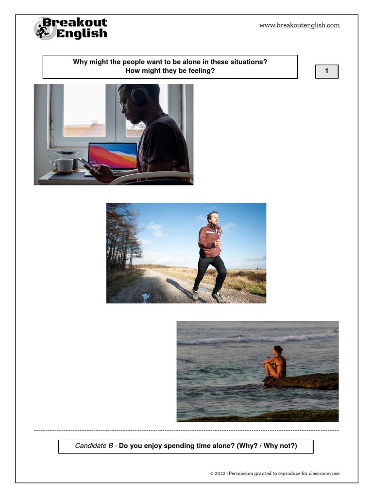 Advanced CAE Speaking Part 2 Pictures | PDF