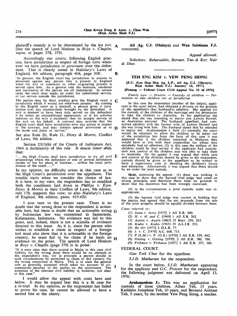 TEH ENG KIM V YEW PENG SIONG | PDF