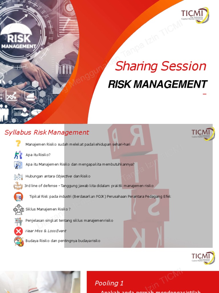 Materi Presentasi WPPE Sharing Session - Risk Management | PDF ...