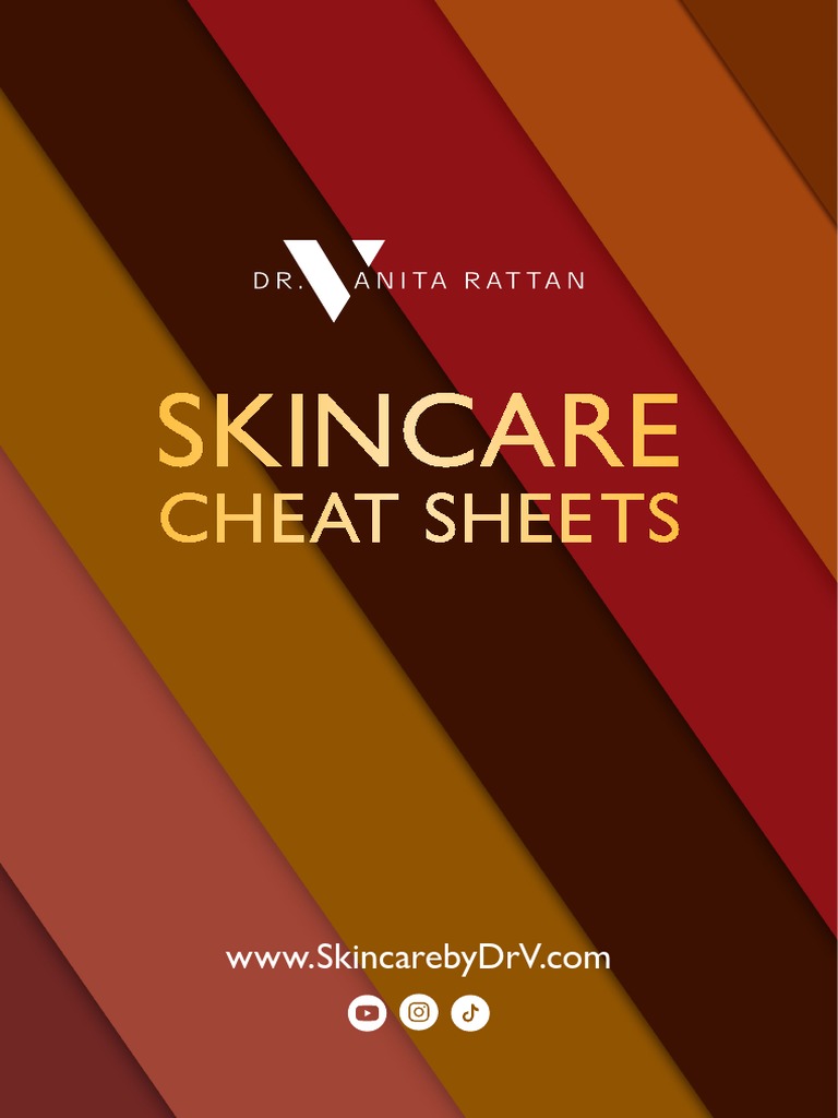Skin Rev Cheat Sheet v3 | PDF | Dermatology | Chemical Substances