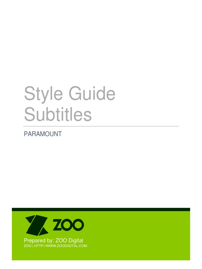 Paramount English StyleGuide v2 | PDF | Ellipsis | Language Mechanics