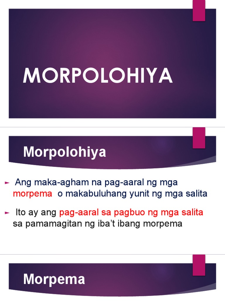 Aralin 2 Pagbabagong Morpoponemiko 2 | PDF