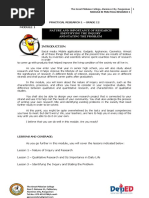 MELCs in Practical Research 1 | PDF | Learning | Qualitative Research