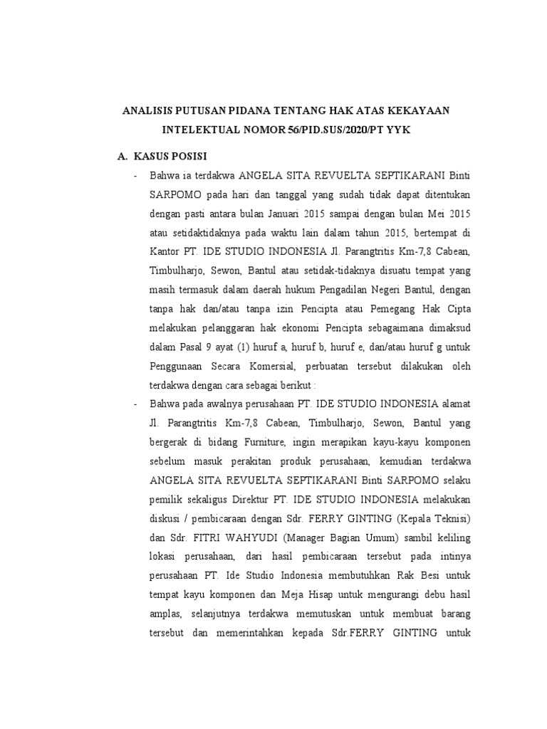 Analisis Putusan | PDF