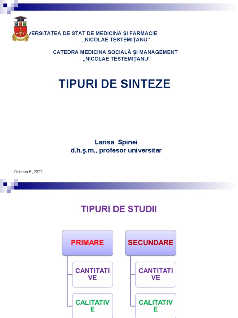Tema - Tipuri de Sinteze-62097 | PDF