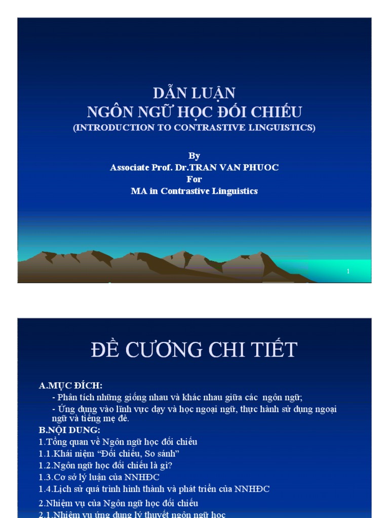 Bai Giang Ngon Ngu Hoc Doi Chieu 0513 | PDF