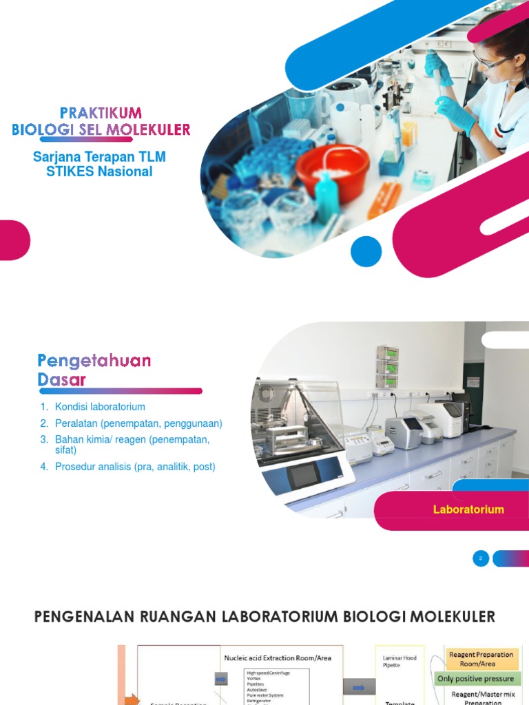 (Pertemuan 1) PPT Lab, Reagen, Alat Biomol | PDF | Sains & Matematika