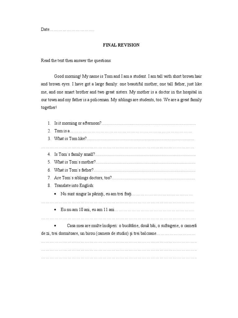 Revision 3rd Grade | PDF