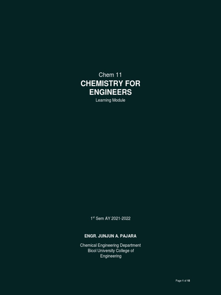 Chem11 Module 4b | PDF | Stoichiometry | Mole (Unit)
