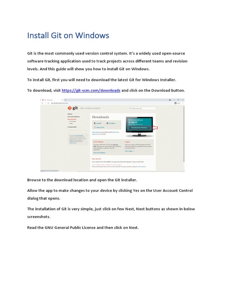 Git Installation | PDF | Microsoft Windows | Application Software