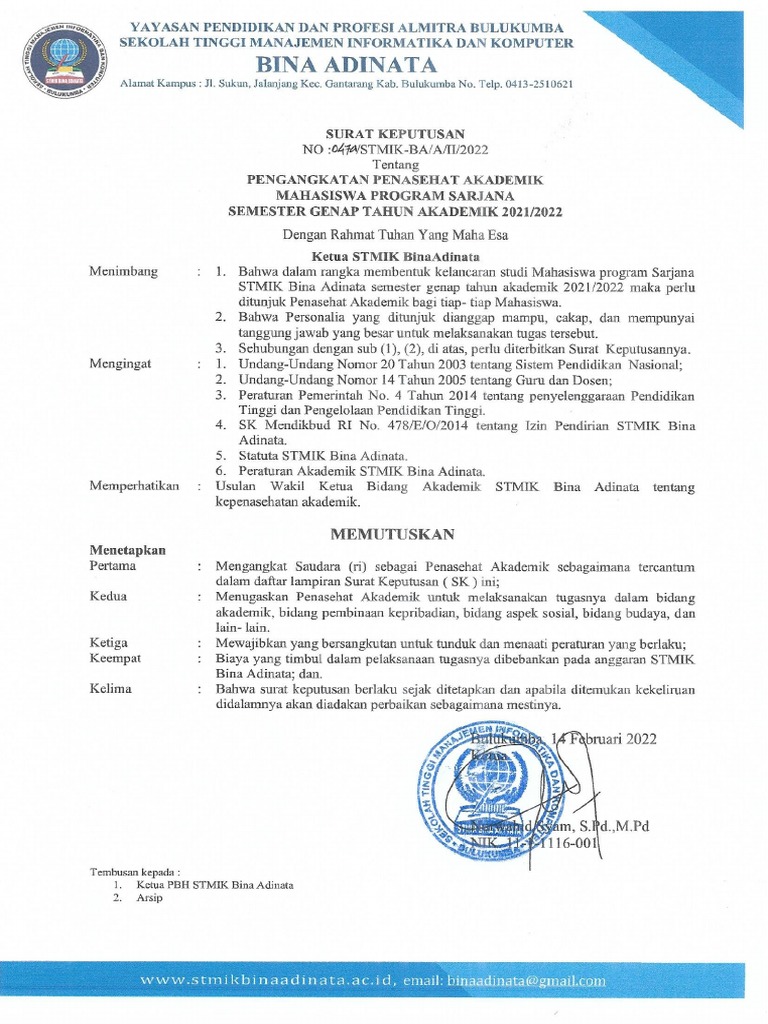 SK PA Genap 2021-2022.Pdfpdf - 2 | PDF