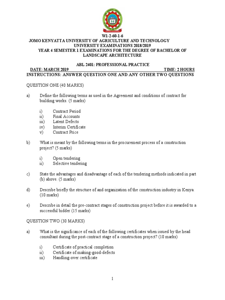 Landscape Architecture Exam Guide 2019 | PDF